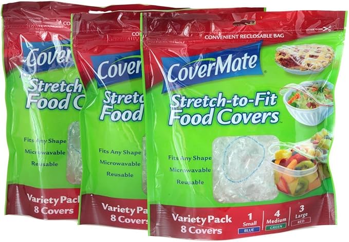 Amazon.com: Covermate Stretch-to-fit Food Covers 3 pack : Industrial ...