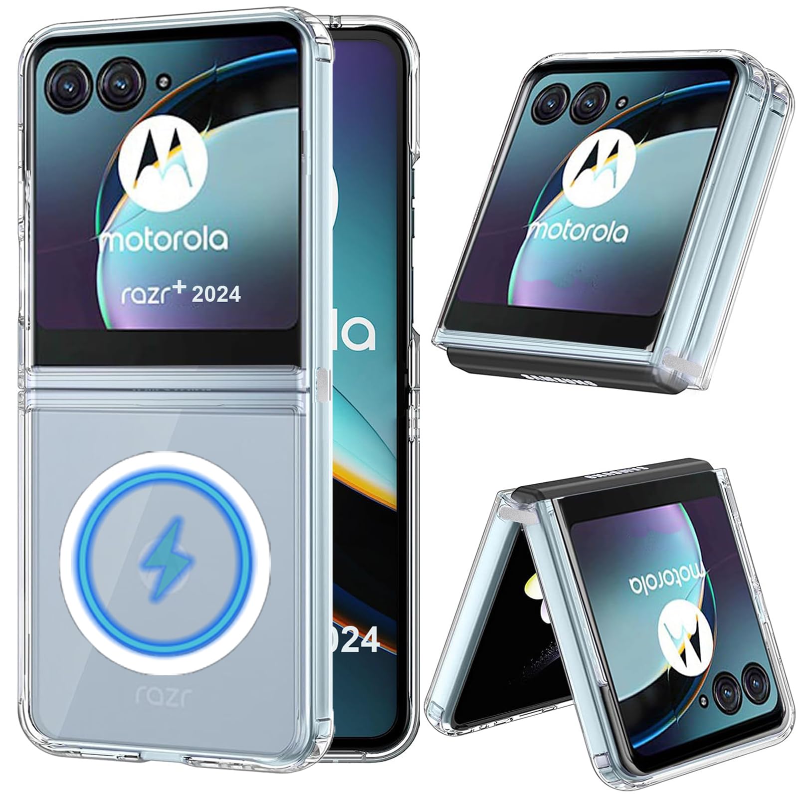 Amazon.com: Gufiire for Moto Razr Plus 2024 Case, Motorola Razr+ 2024 ...