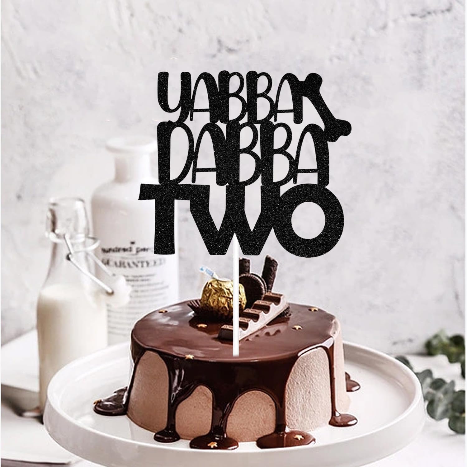 Snapklik.com : Flintstones 2nd Birthday Cake Decoration Yabba Dabba Two ...