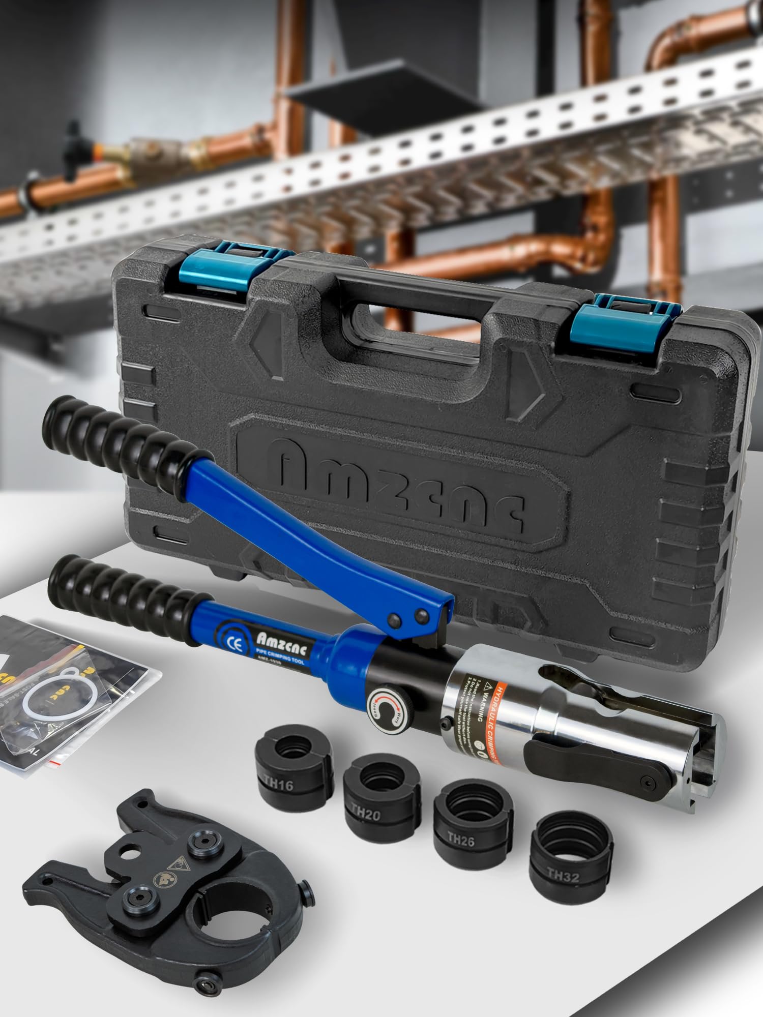 AMZCNC Professional Crimping Pliers (Hydraulic) Press Tool TH Contour ...