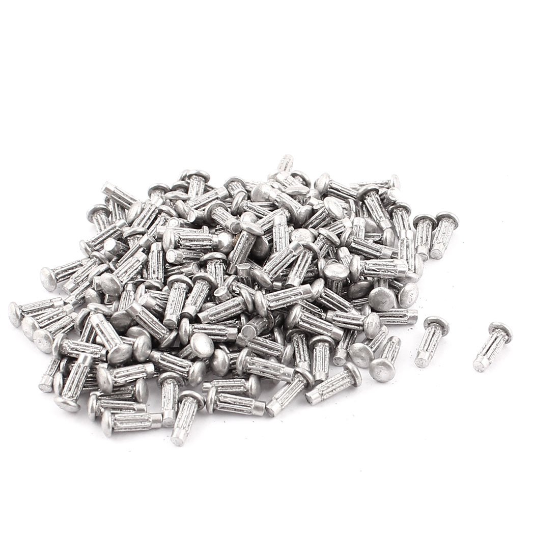 uxcell 200 Pcs 5/64 inches x 1/4 inches Aluminium Round Head Solid ...
