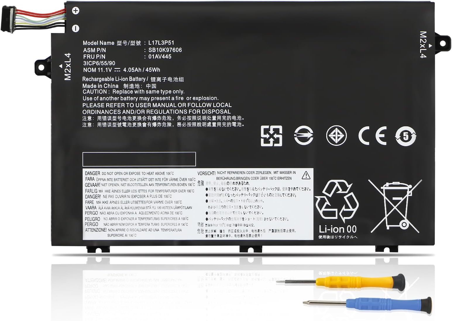 TIIANTE 45Wh L17L3P51 01AV445 Battery Compatible with Lenovo ThinkPad ...