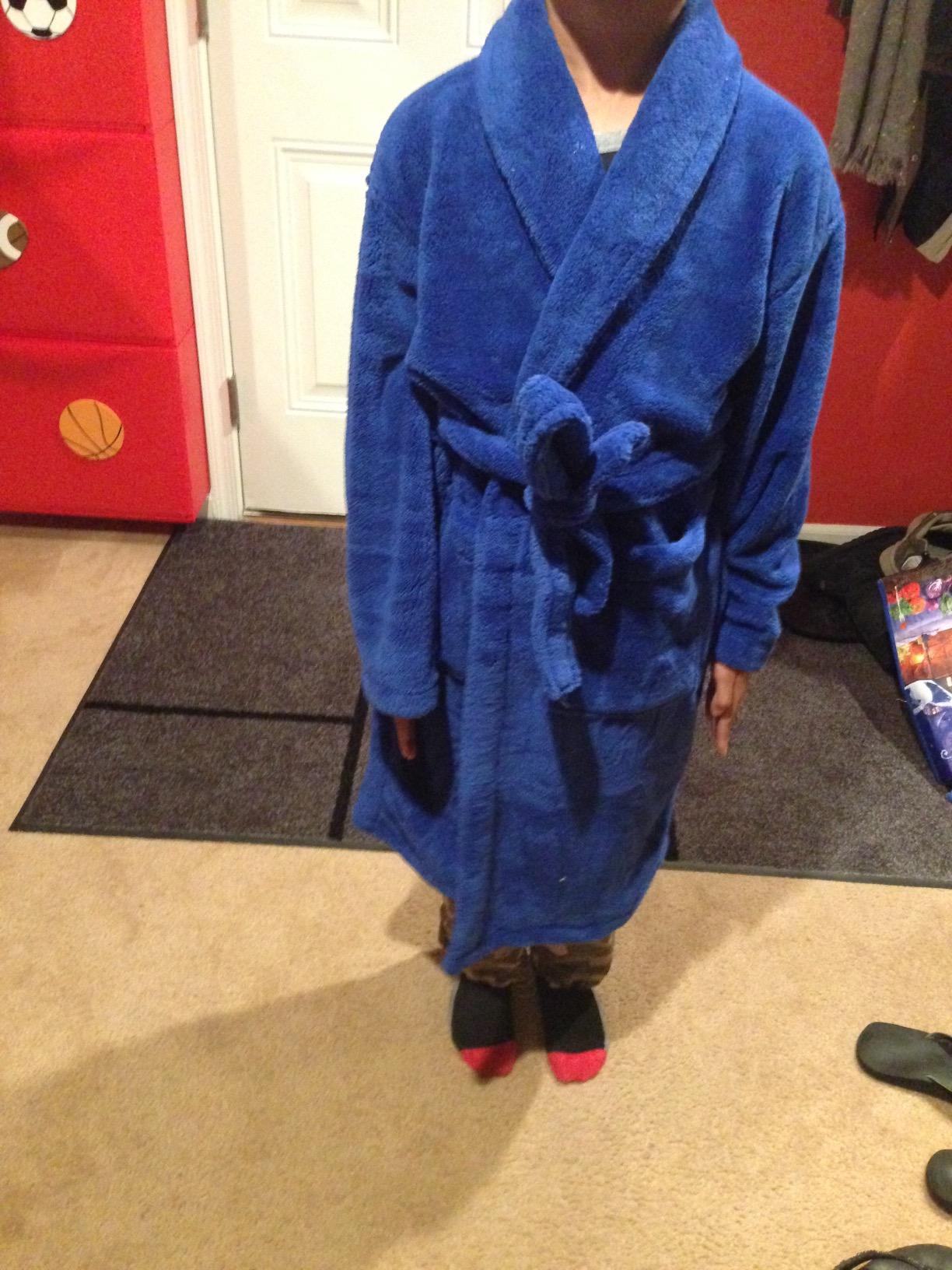 Amazon.com: BC BARE COTTON Kids Microfiber Fleece Shawl Robe - Boys ...