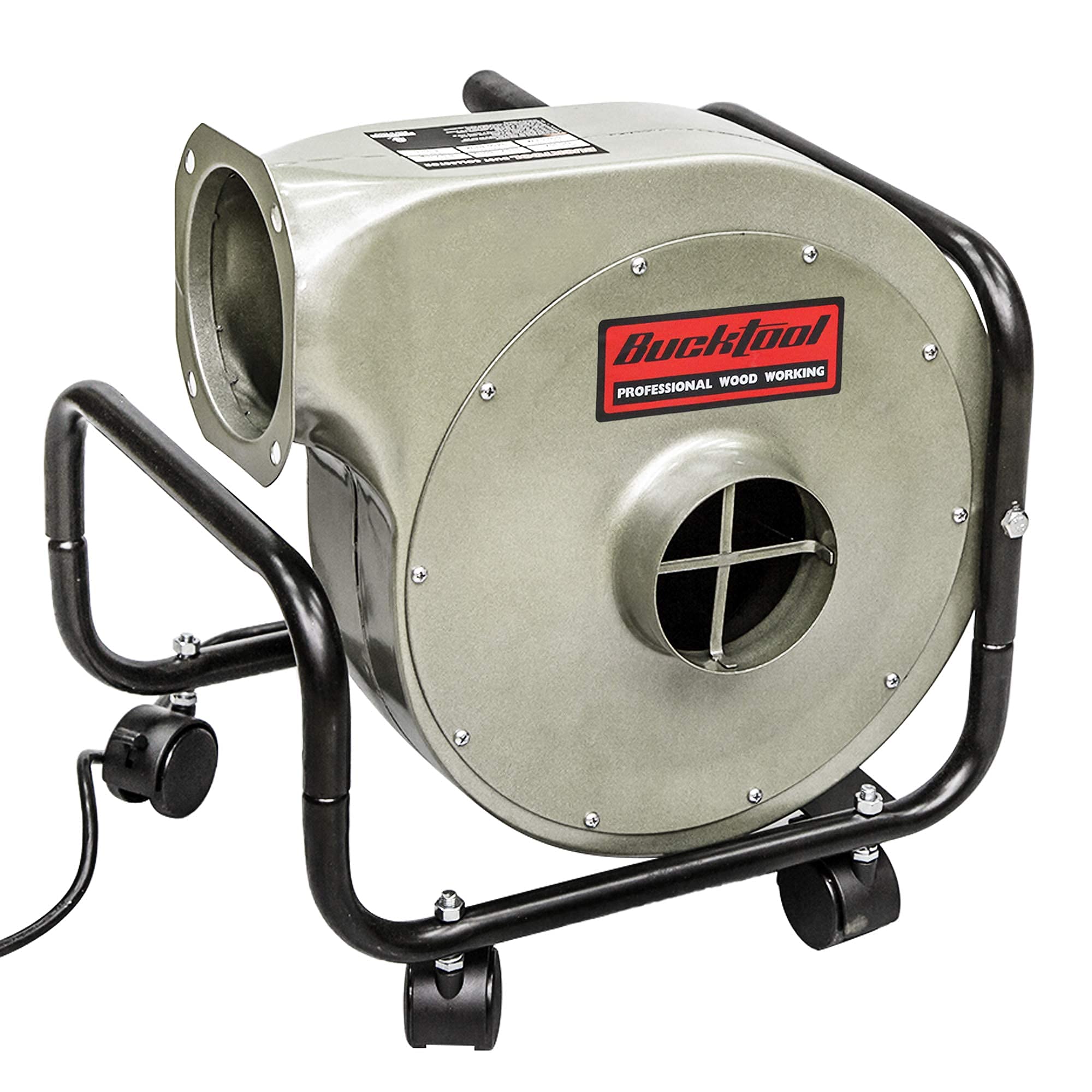BUCKTOOL 1HP 6.5AMP Wall-mount Dust Collector with Remote Control and 2 ...