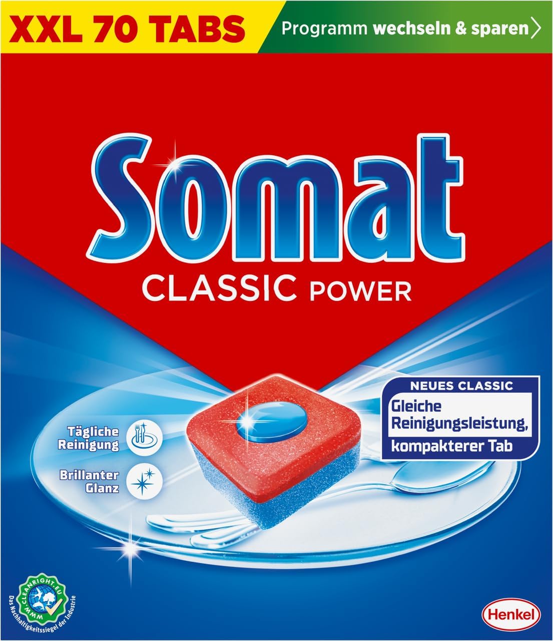 Amazon.com: SOMAT Tabs 70 AW Classic Power 1.162 kg : Health & Household