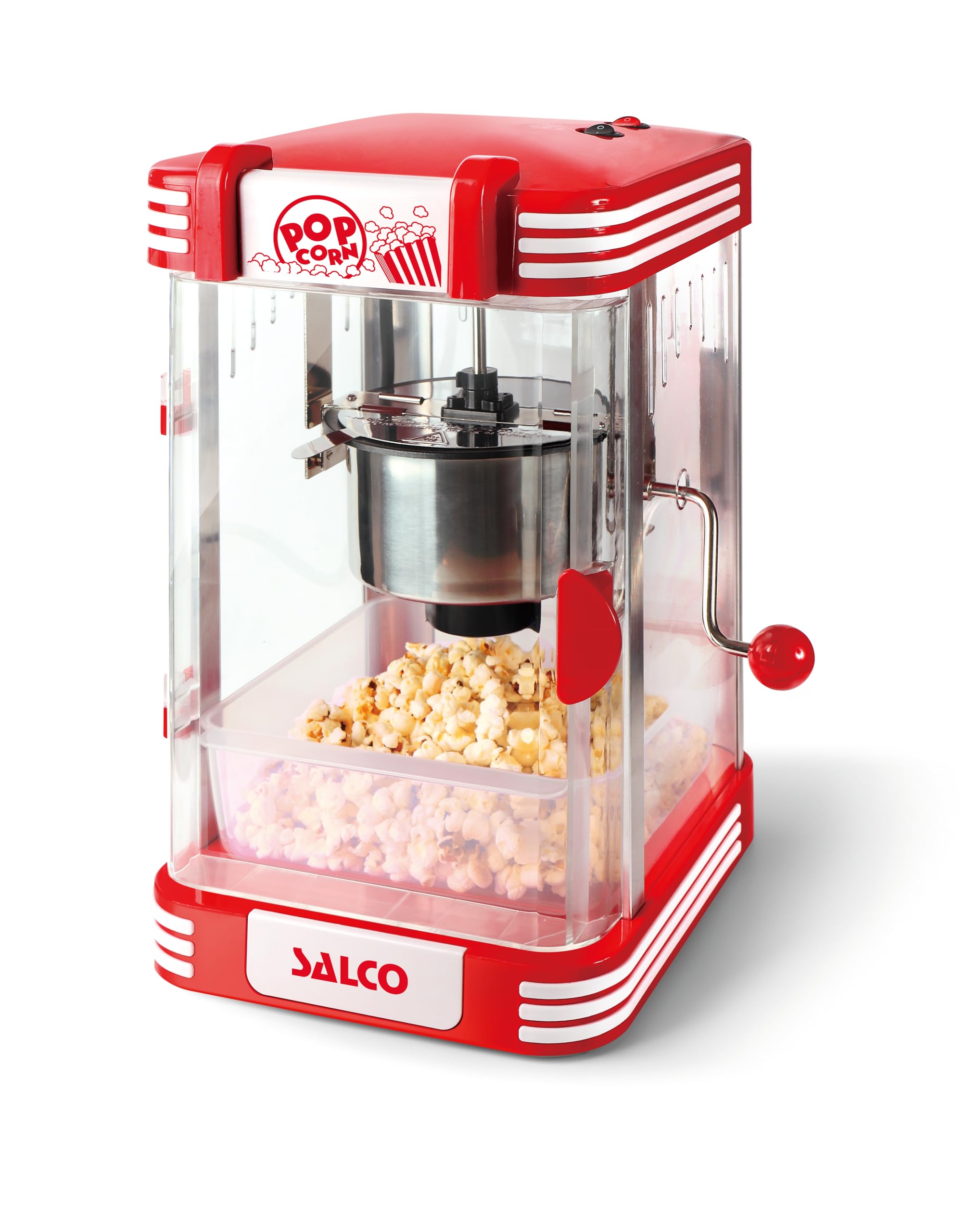 Salco Retro Popcorn Maker Machine SNP-24 - Vintage Fifties Diner Style ...