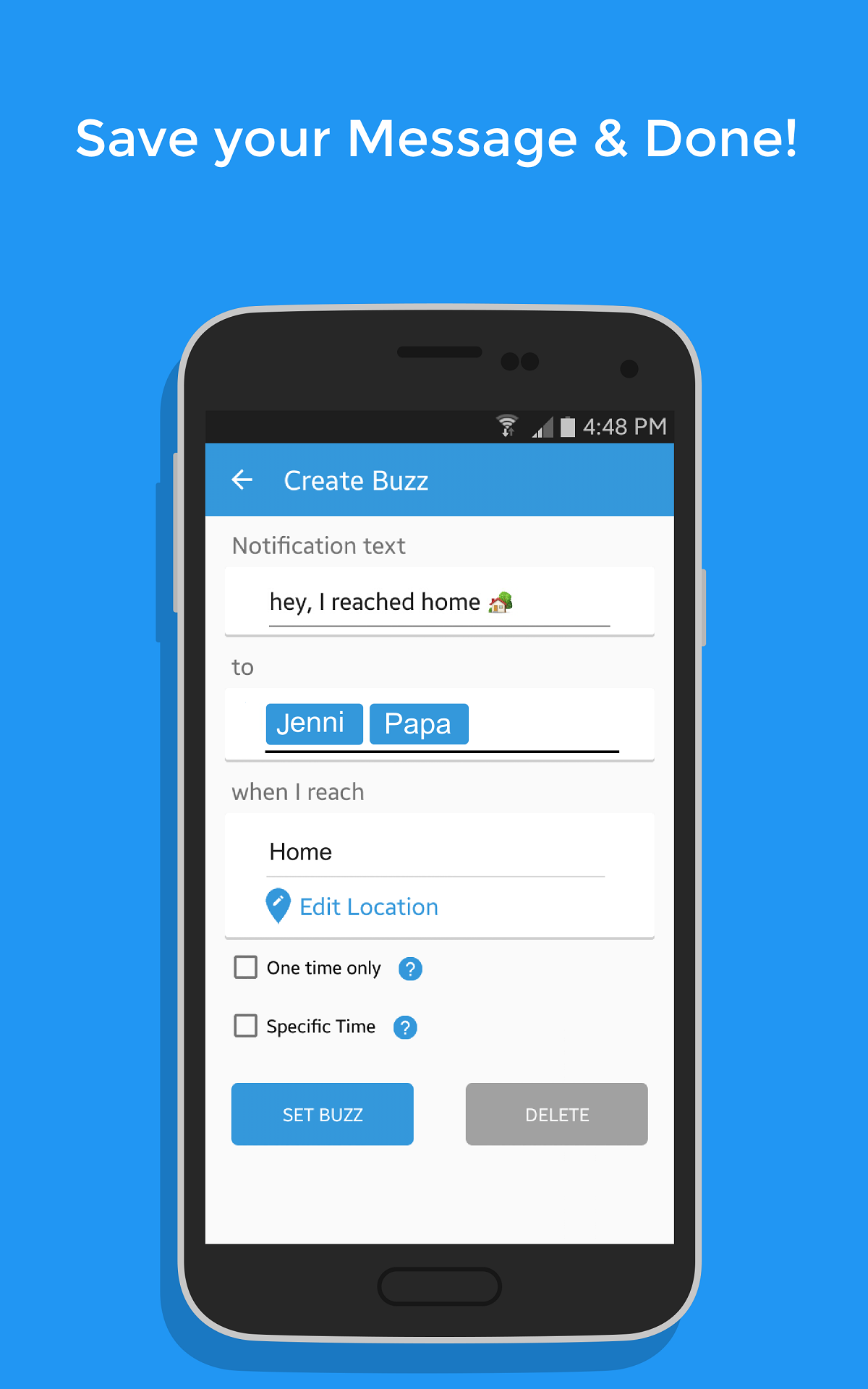 Buzzer - Location Alert App - App on Amazon Appstore