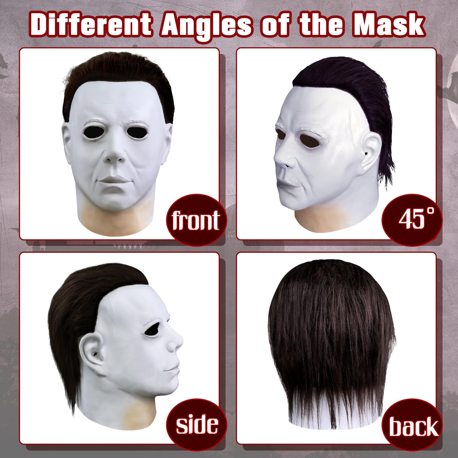 Orgoue Michael Myers Mask, Mike Myers Mask 1978 Latex Micheal Myers ...