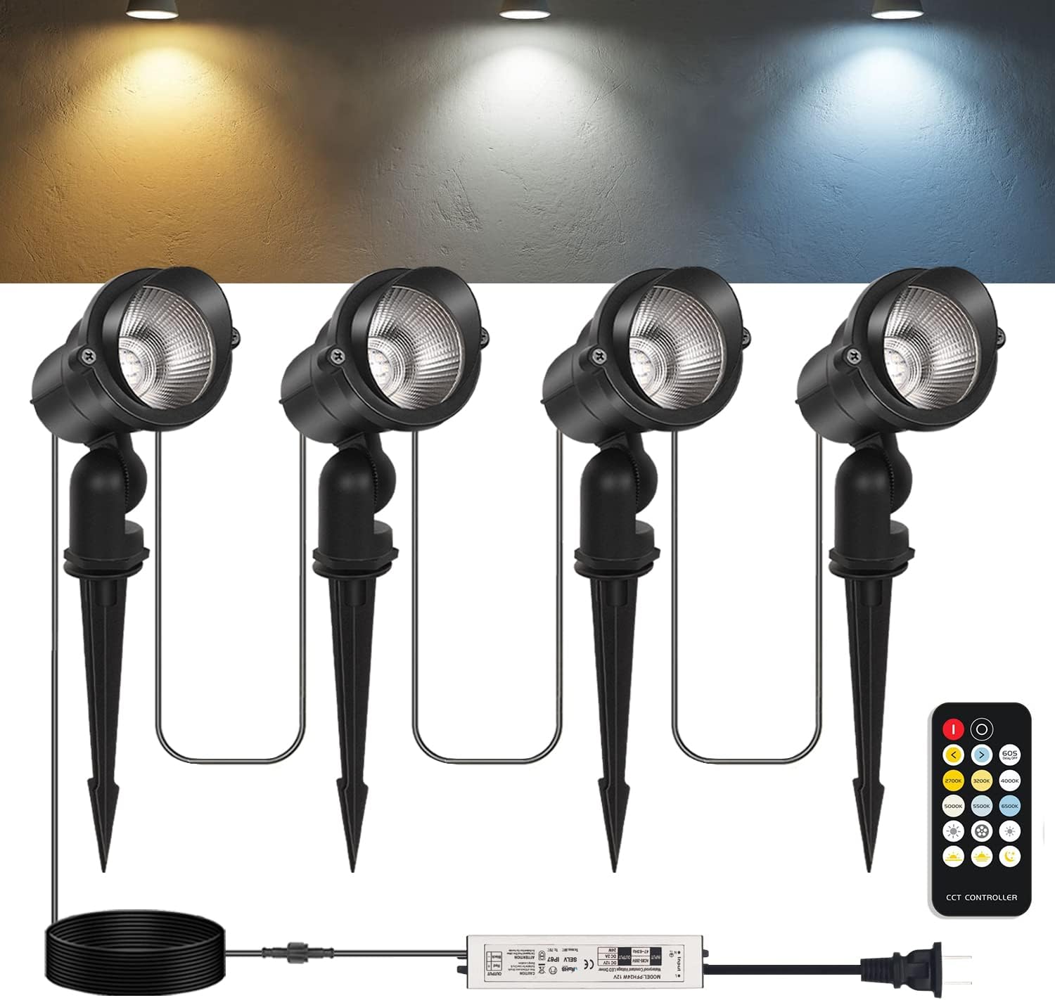 Spotlight Outdoor 32W Dimmable 2700k to 6500k Adjustable via Remote ...
