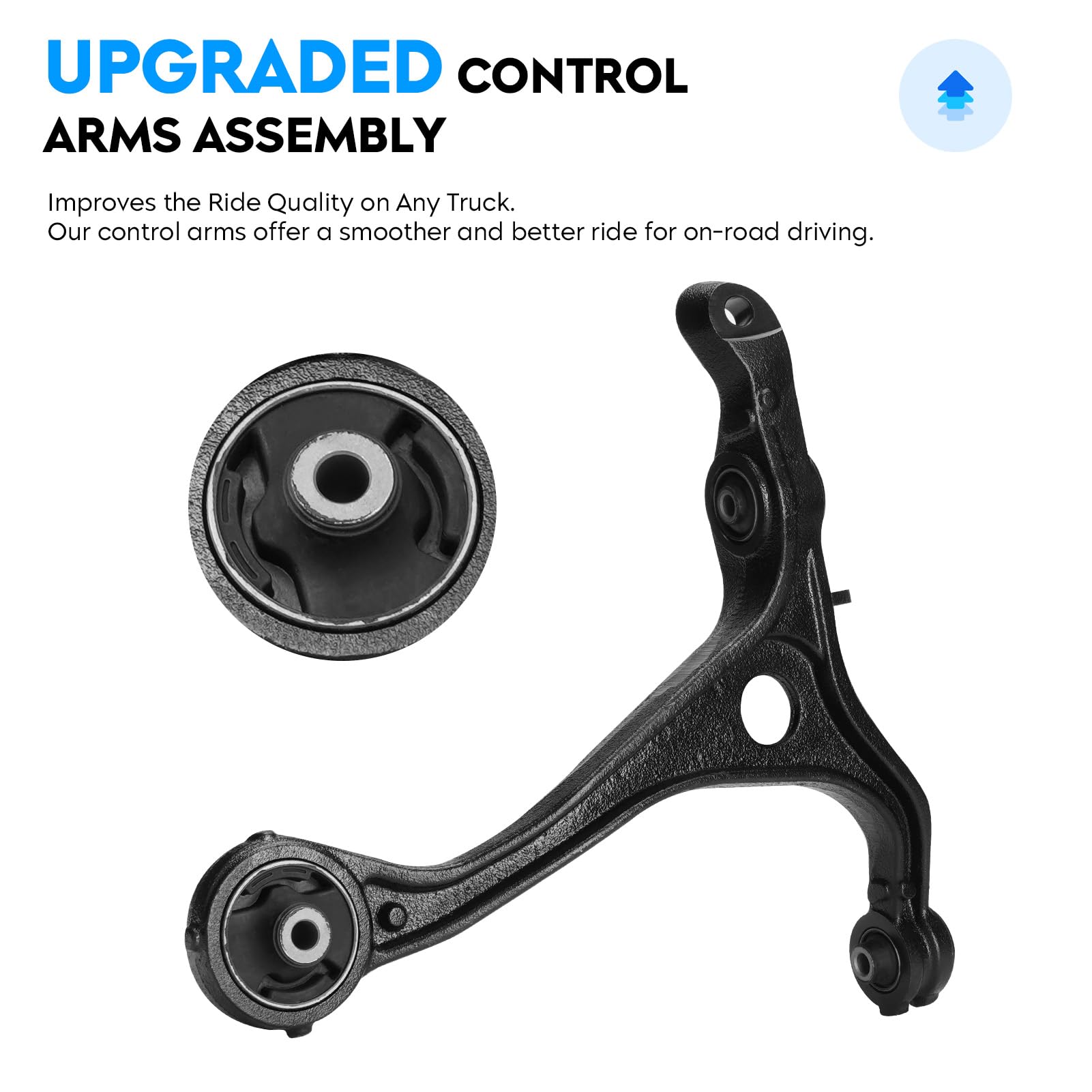 Snapklik.com : Front Lower Control Arm Assemblies Compatible