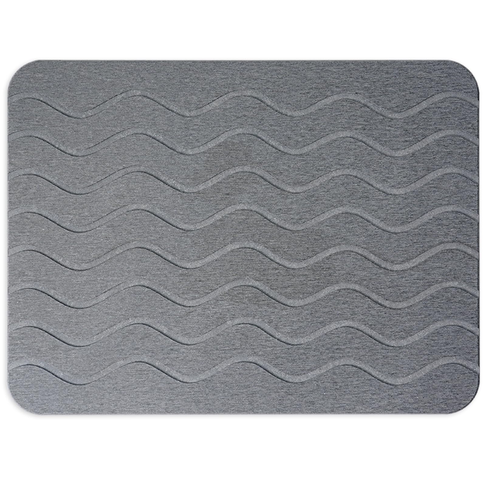 Amazon.com: Wave Grey Stone Drying Mat for Kitchen Counter - Extra ...