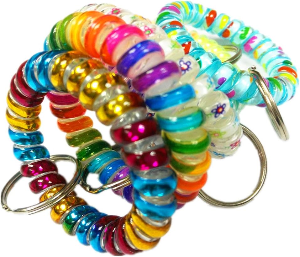 Amazon.com: Bright Color Stretch Flexible Elastic Plastic Spring Spiral ...