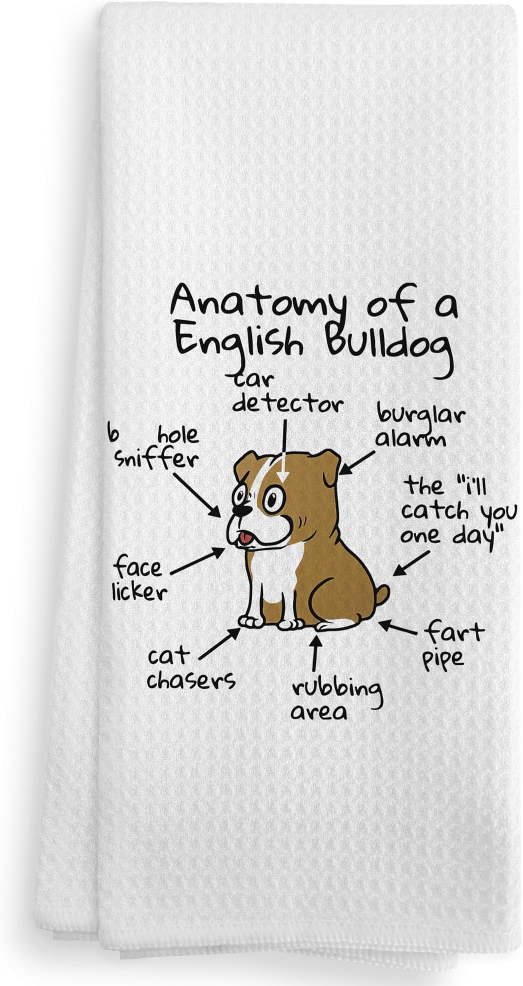 Amazon.com: Knibeo Bulldog Kitchen Hand Towels - Bulldog Gifts, English ...