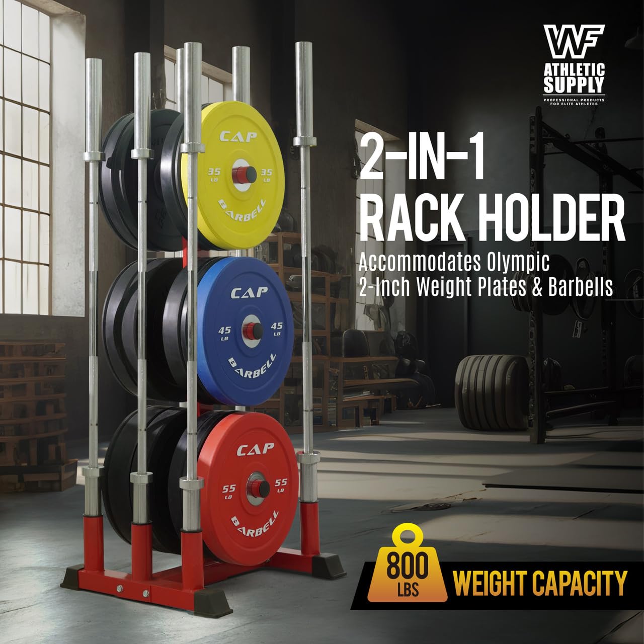 Snapklik.com : Olympic Weight Plate Rack For Bumper Plate Storage, w ...