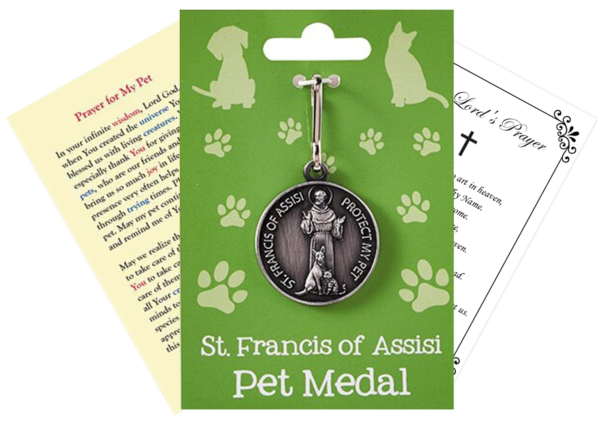Amazon.com: St Francis Medal for Pets - St Francis Tag for Dogs and ...