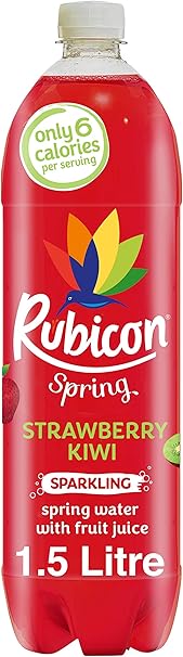 Rubicon Spring Strawberry Kiwi Flavoured Sparkling Spring Water, 1.5L ...