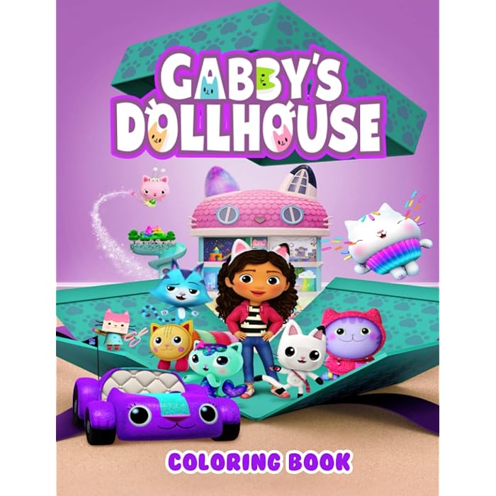 Buy Gábby’s Dòllhouse Coloring Book: Wonderful Gábby’s Dòllhouse ...