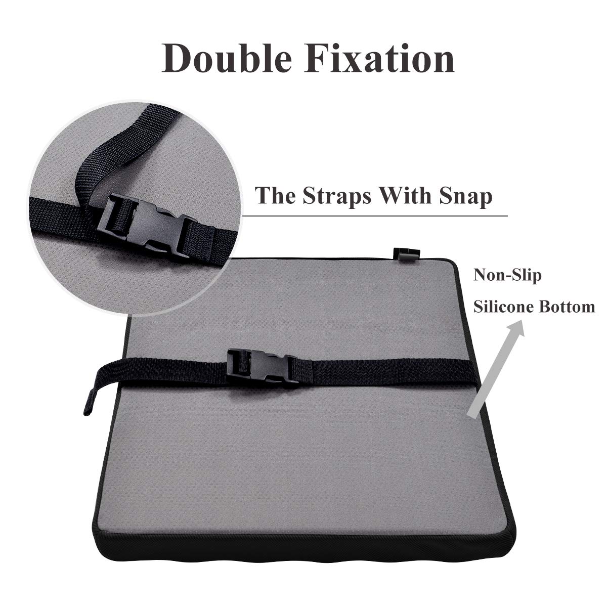 baibu 12 Inches Non Slip Stool Cushion Square Set of 2, Soft Bar Stool ...