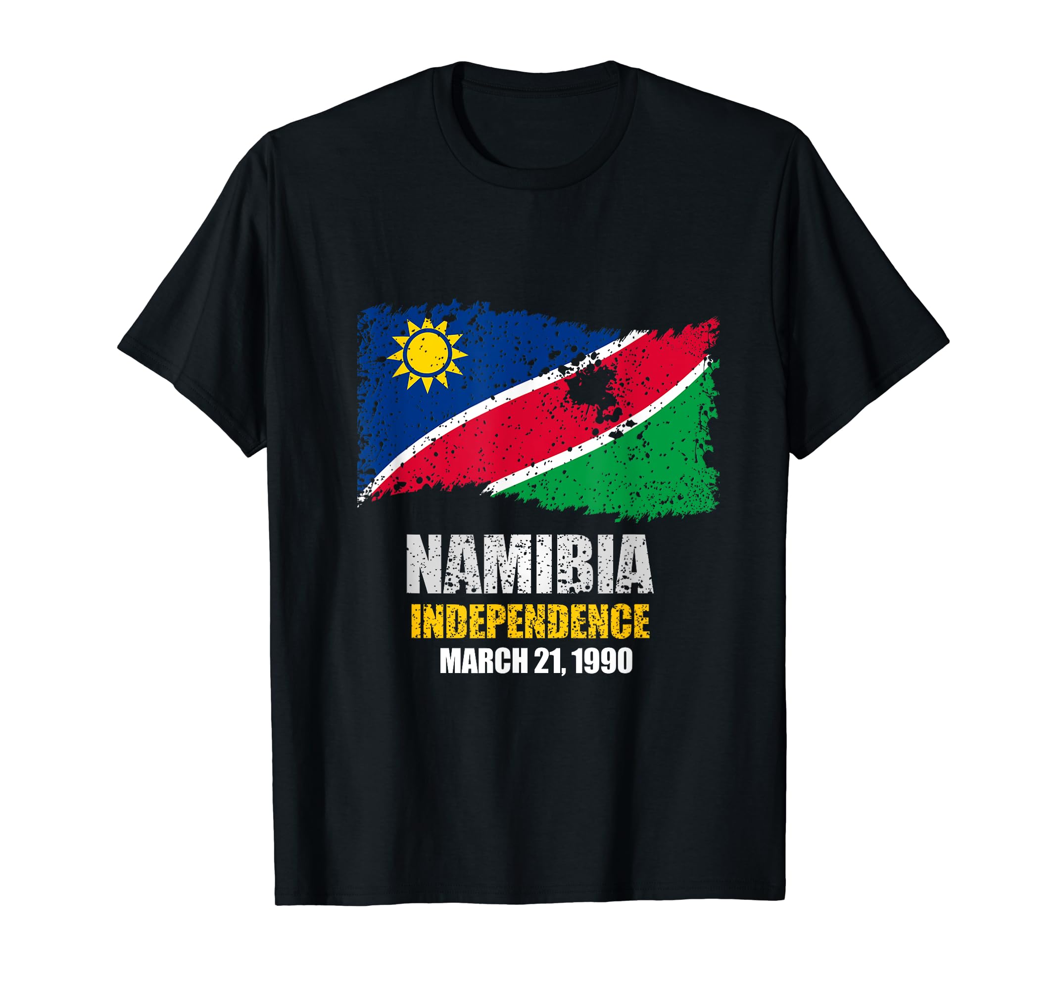 Namibian Independence Logo Namibia Flag With Brush Strokes