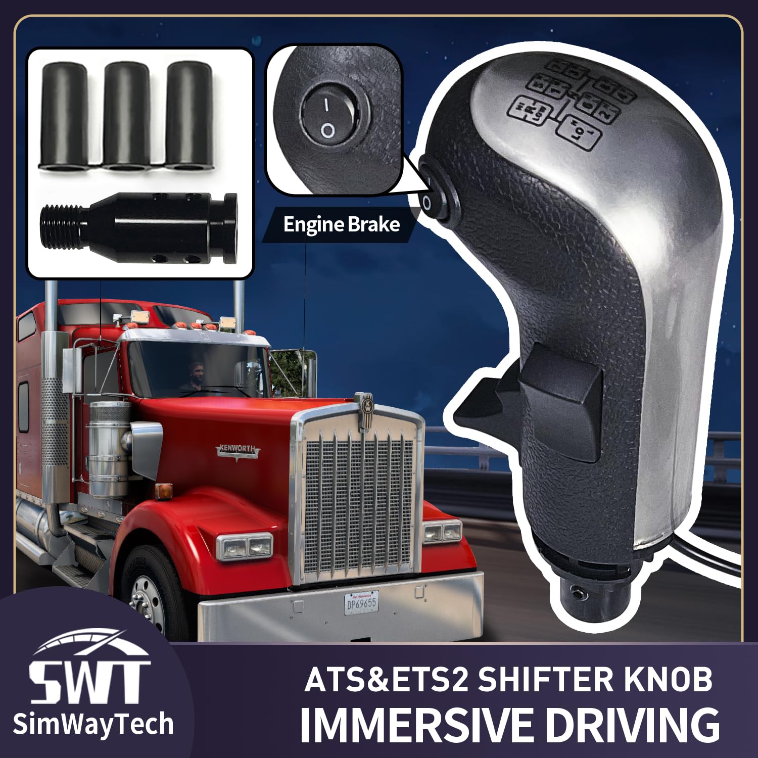 Amazon.com: HCXLELD SimWayTech USB Shifter Knob for ATS & ETS2 PC For ...