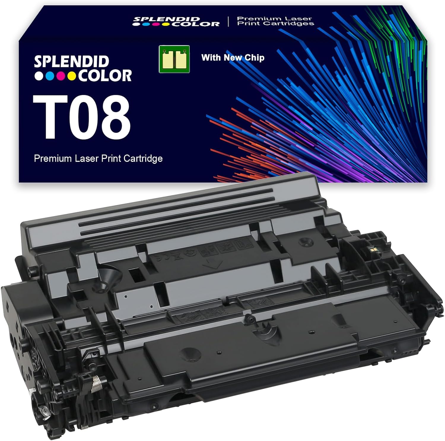 Amazon.com: SPLENDIDCOLOR 3010C005AA Remanufactured 1PK Black T08 Toner ...