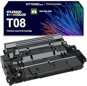 Amazon.com: SPLENDIDCOLOR 3010C005AA Remanufactured 1PK Black T08 Toner ...
