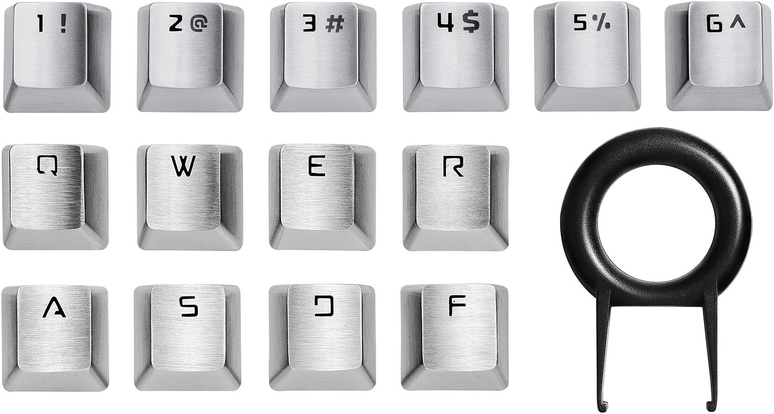 Amazon.com: KPREPUBLIC teamwolf stainless steel MX Keycap Silver color ...