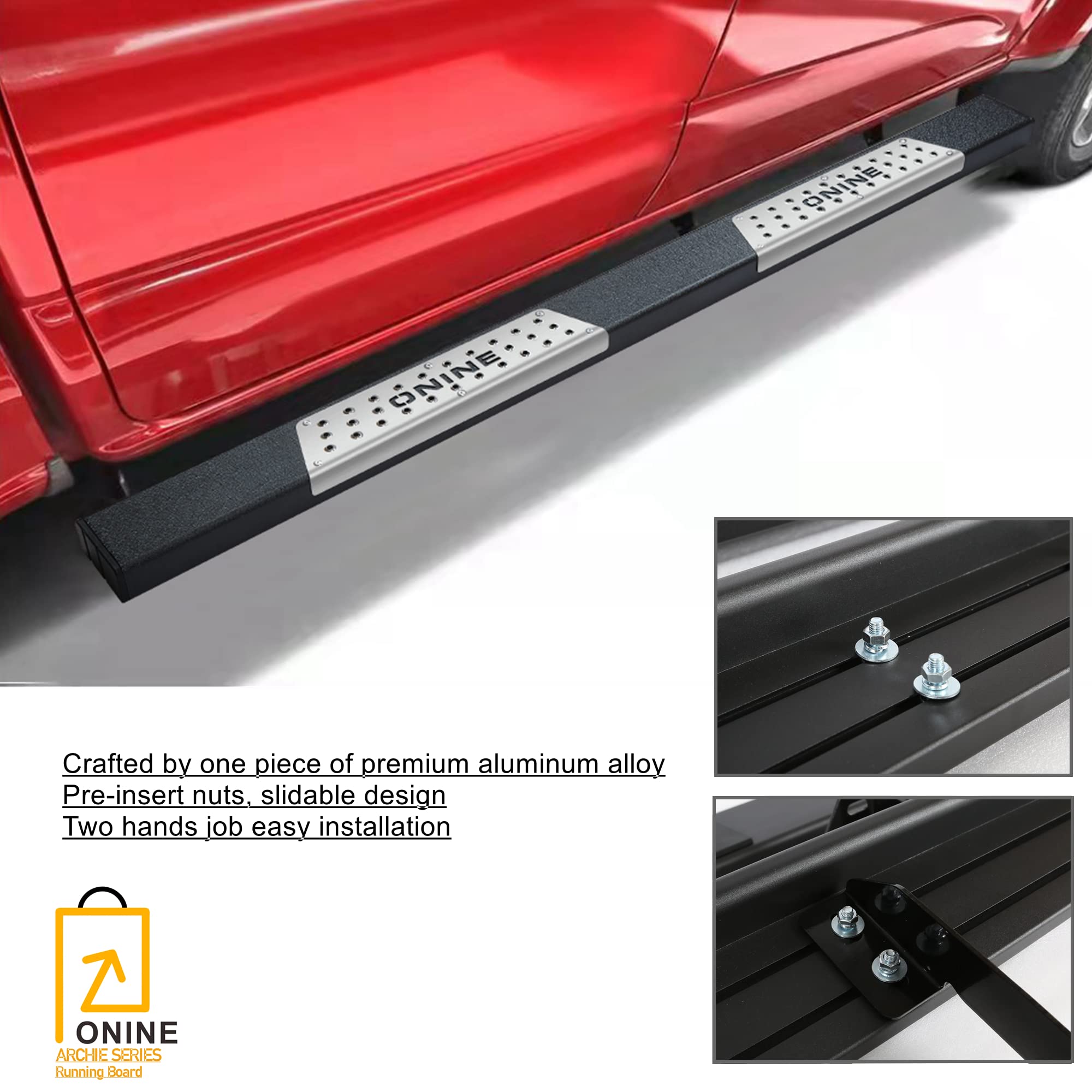 Snapklik.com : ONINE 6" Running Boards Custom Fit 2019-2025 Chevy ...
