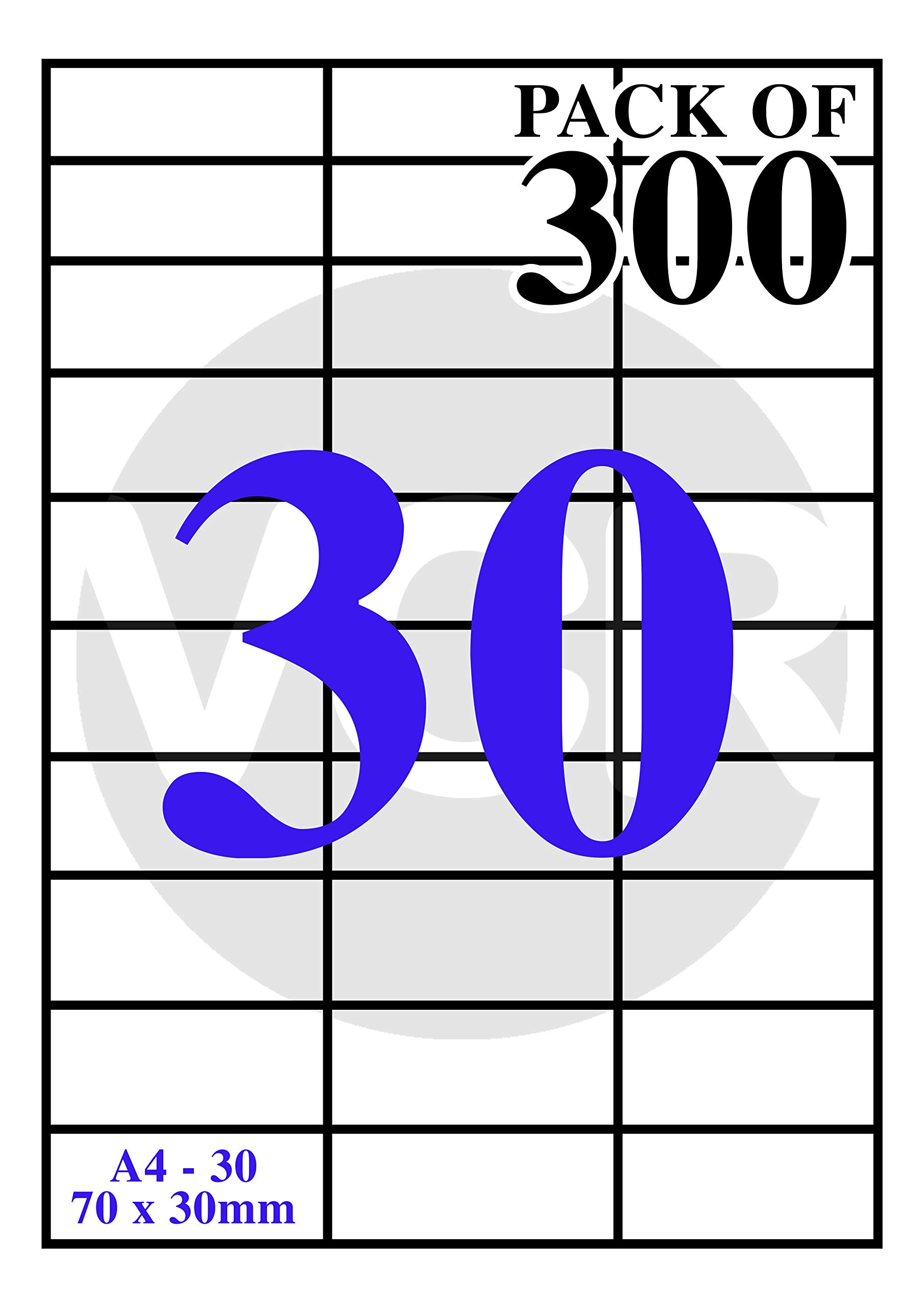 Buy VCR A4 Size White Self Adhesive Label/Sticker for Printer (Inject ...