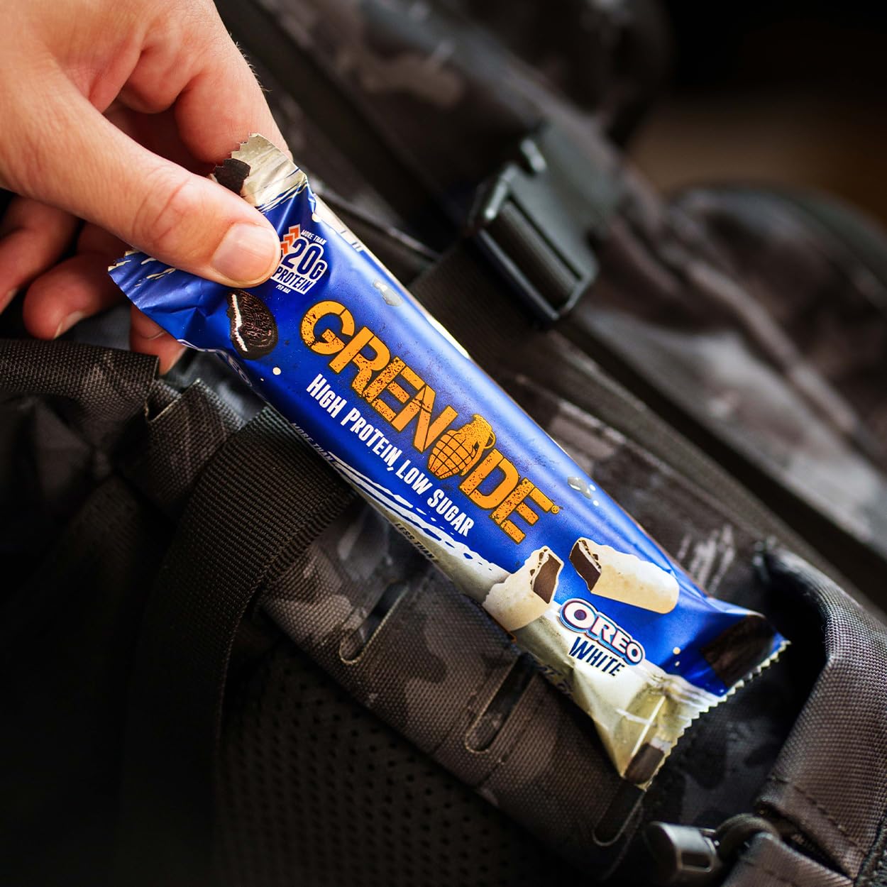Grenade Barra alta en proteínas, baja en azúcar, 12 x 2.12 oz – Oreo ...