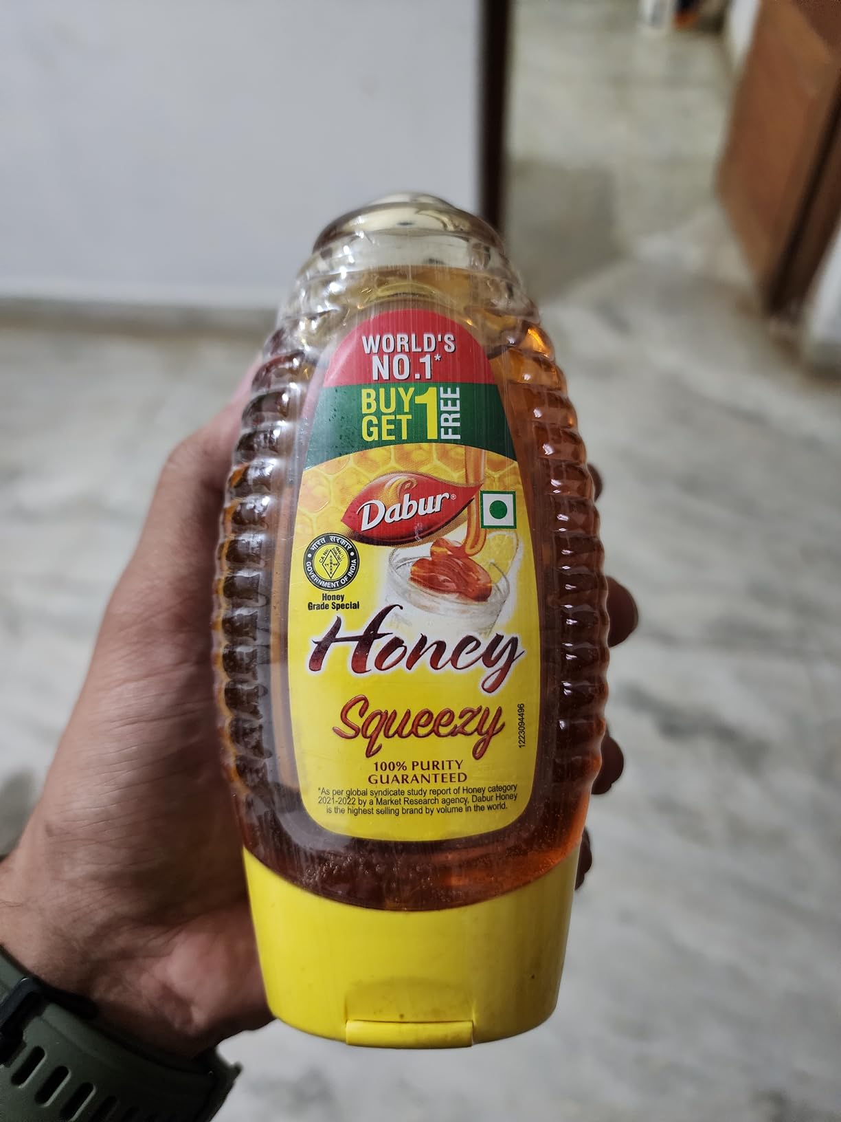 Dabur Honey Squeezy Pack – 450g (225g x 2, Pack of 2) | 100% Pure ...