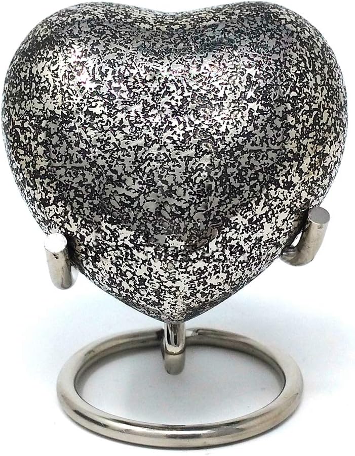 Messing Funeral Urn Asche, Glenwood kleine Herz Andenken Urne mit Stand ...