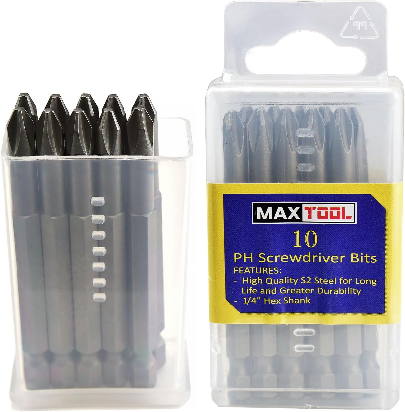 MaxTool 10PCs PH3 x 3 Inches Identical Screwdriver Power Bits Phillip ...