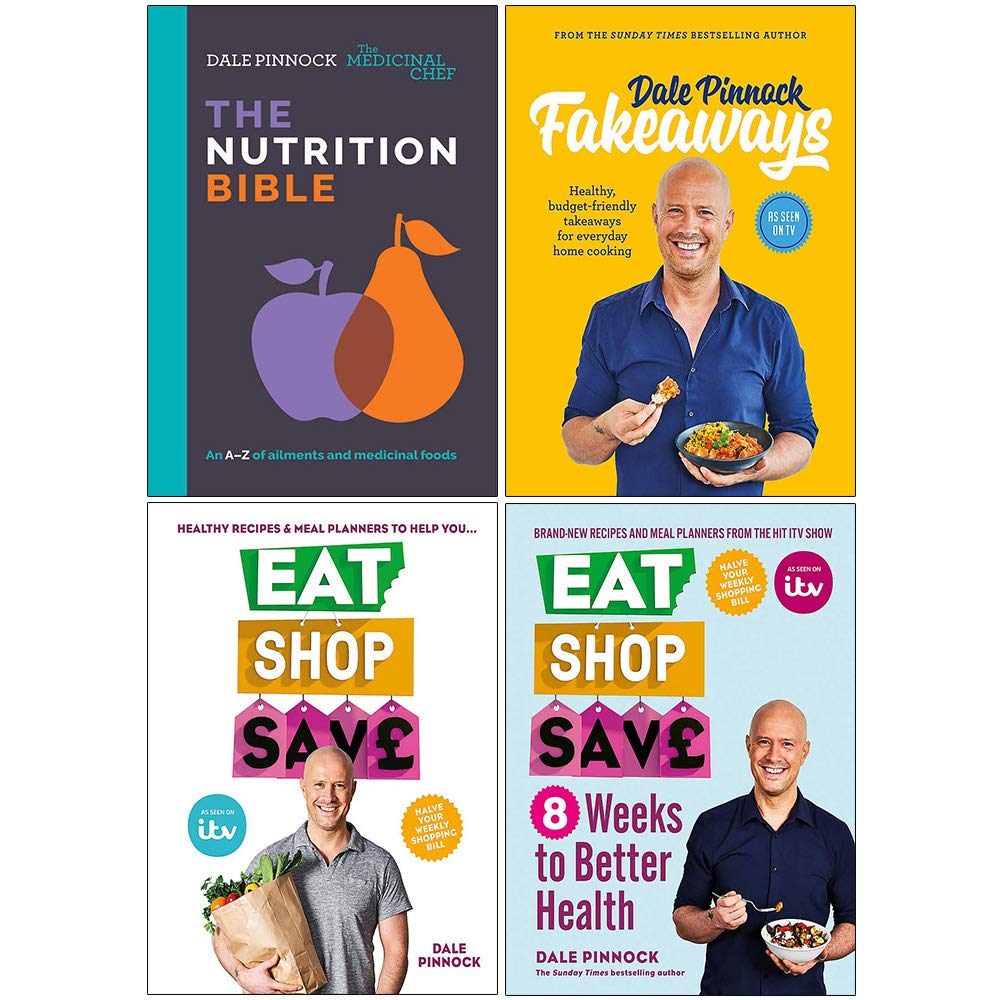 Dale Pinnock Collection 4 Books Set (The Nutrition Bible, Fakeaways ...