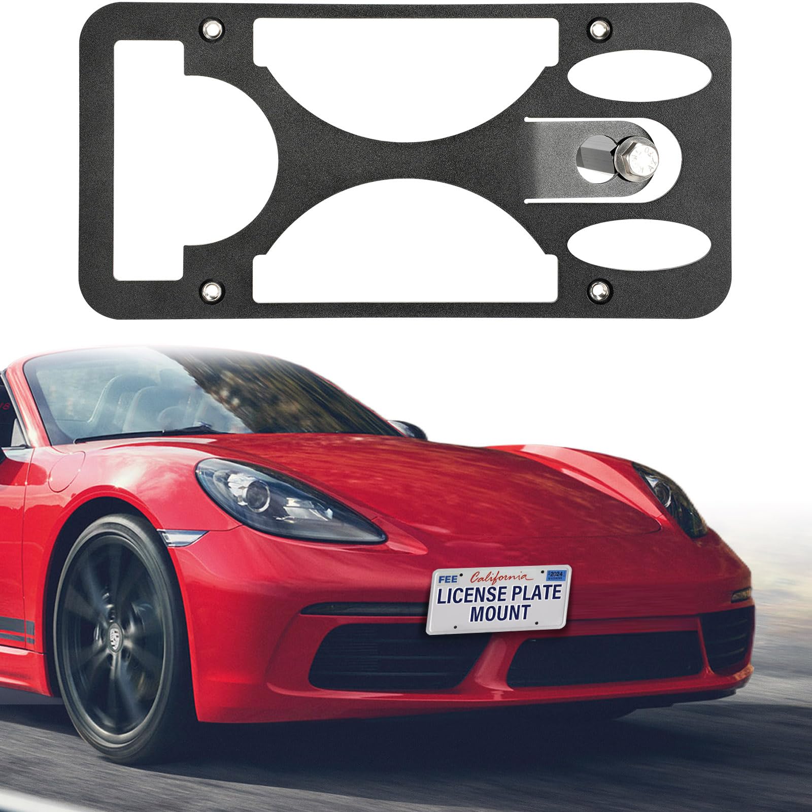 Amazon.com: No Drill Front License Plate Bracket Mount Kit Compatible ...