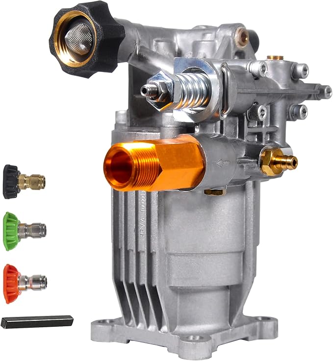 Amazon.com: TOOLCY 3/4" Shaft Horizontal Pressure Washer Pump - Max ...