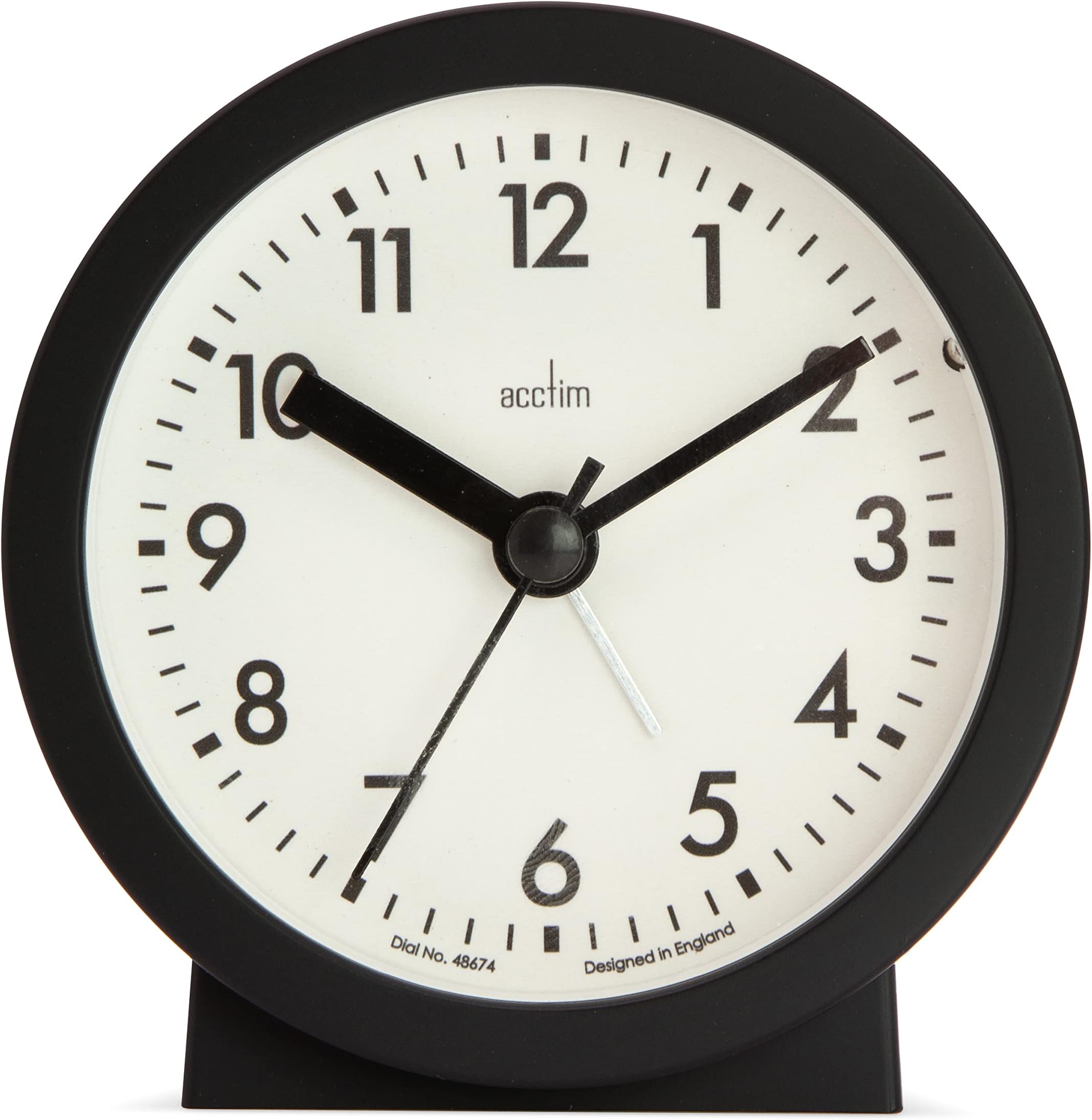 ZEON Bedside Analogue Alarm Clock with Light and Snooze Function ...