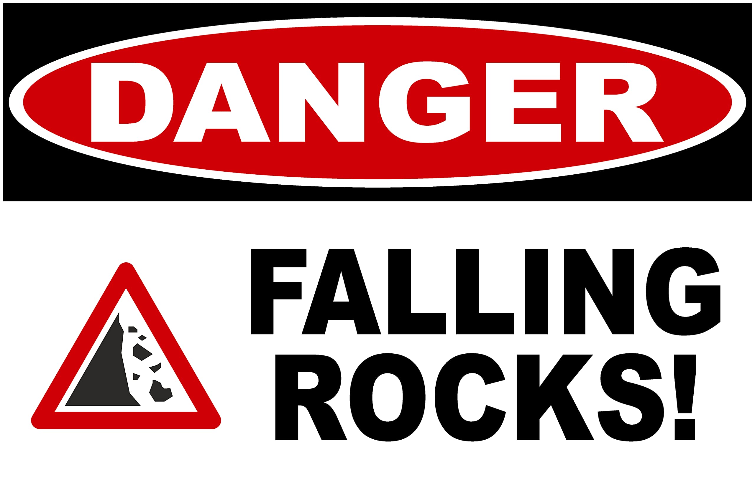 Falling Rocks Road Sign
