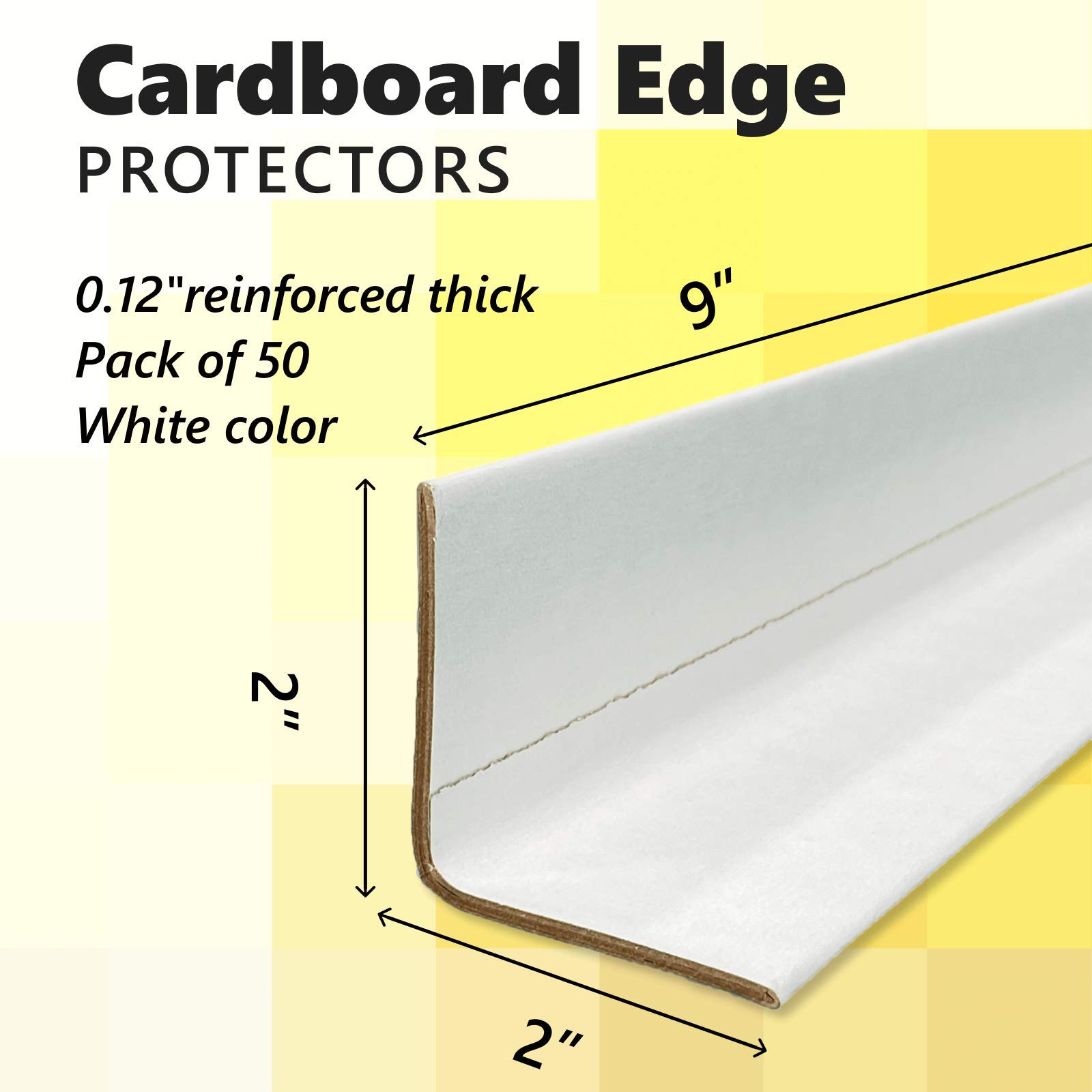 IDL Packaging - CEP-9-M Cardboard Edge Protector 2" x 2" x 9", Pack of ...