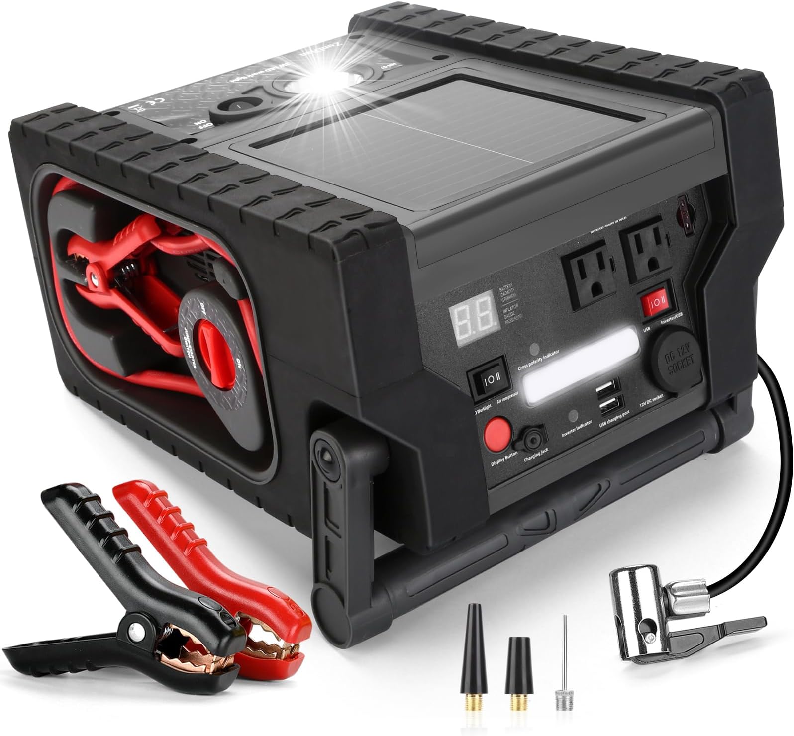 Amazon.com: VECTOR PPRH5V 1200 Peak Amp Automotive Jump Starter ...