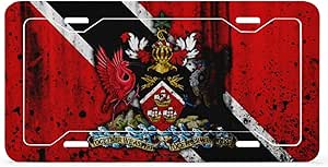 Amazon.com: License Plate + Frames Set,Trinidad and Tobago-Flag 1 Pack ...