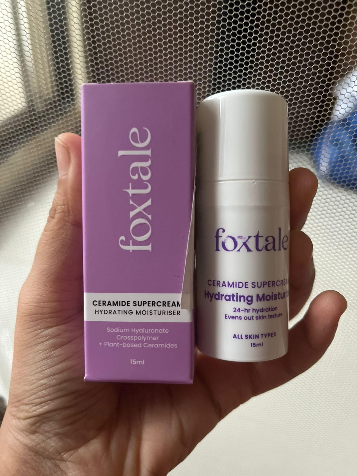 Foxtale 5x Hydrating Ceramide Face Moisturizer, Lightweight Face Cream ...