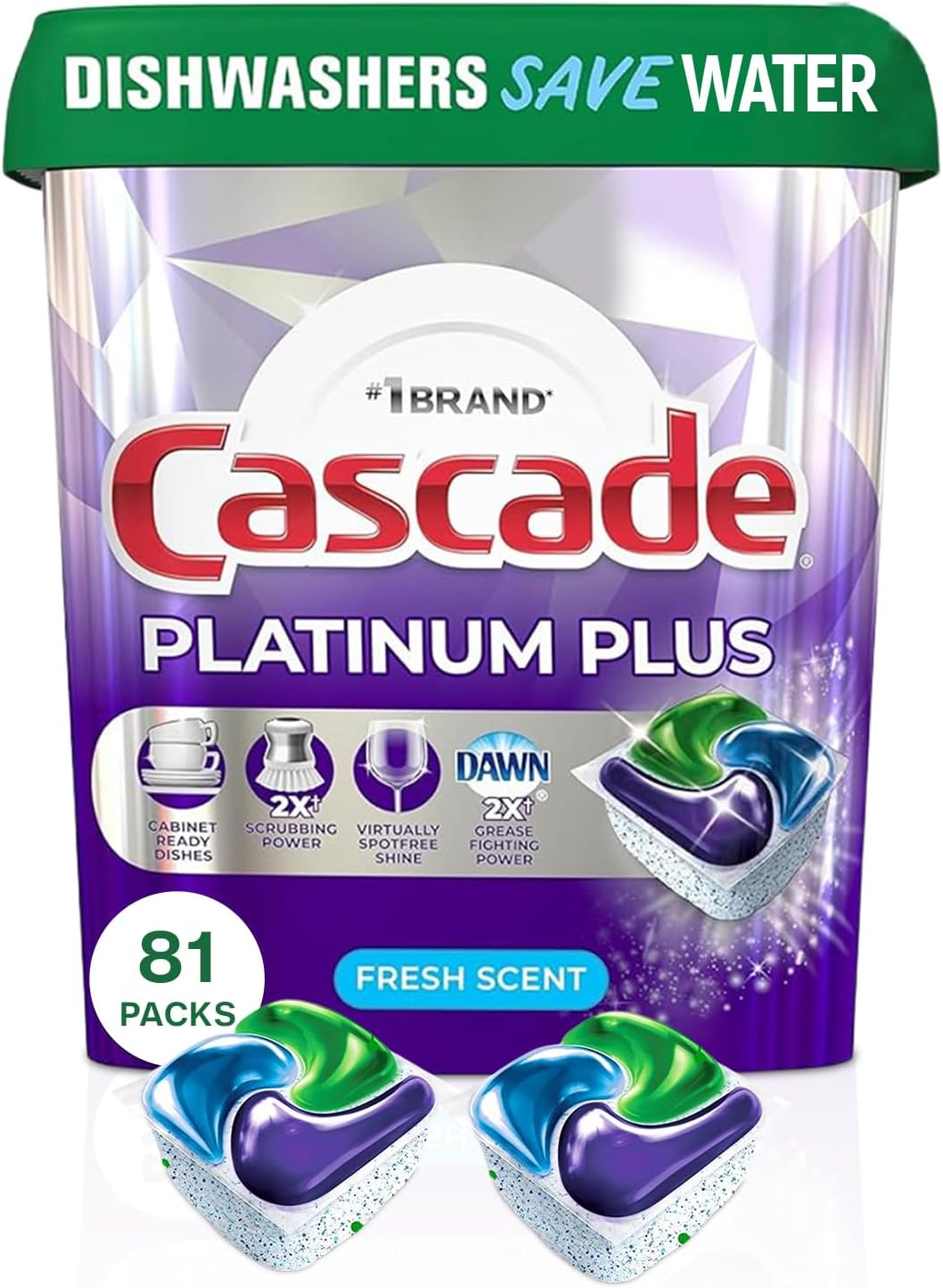 Cascade Platinum Plus – Cápsulas para lavavajillas – Cápsulas de cocina ...