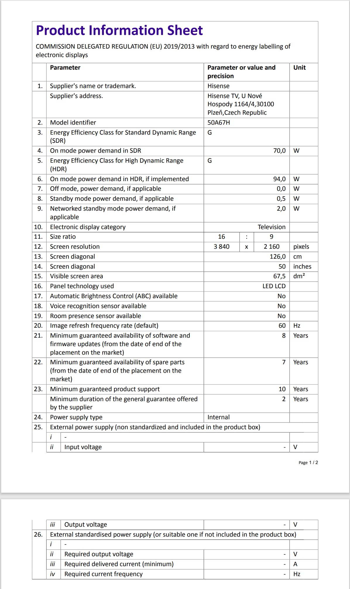 Panasonic TX-50MX600E, Smart 2023 TV LED 4K Ultra HD 50 Pollici, High ...