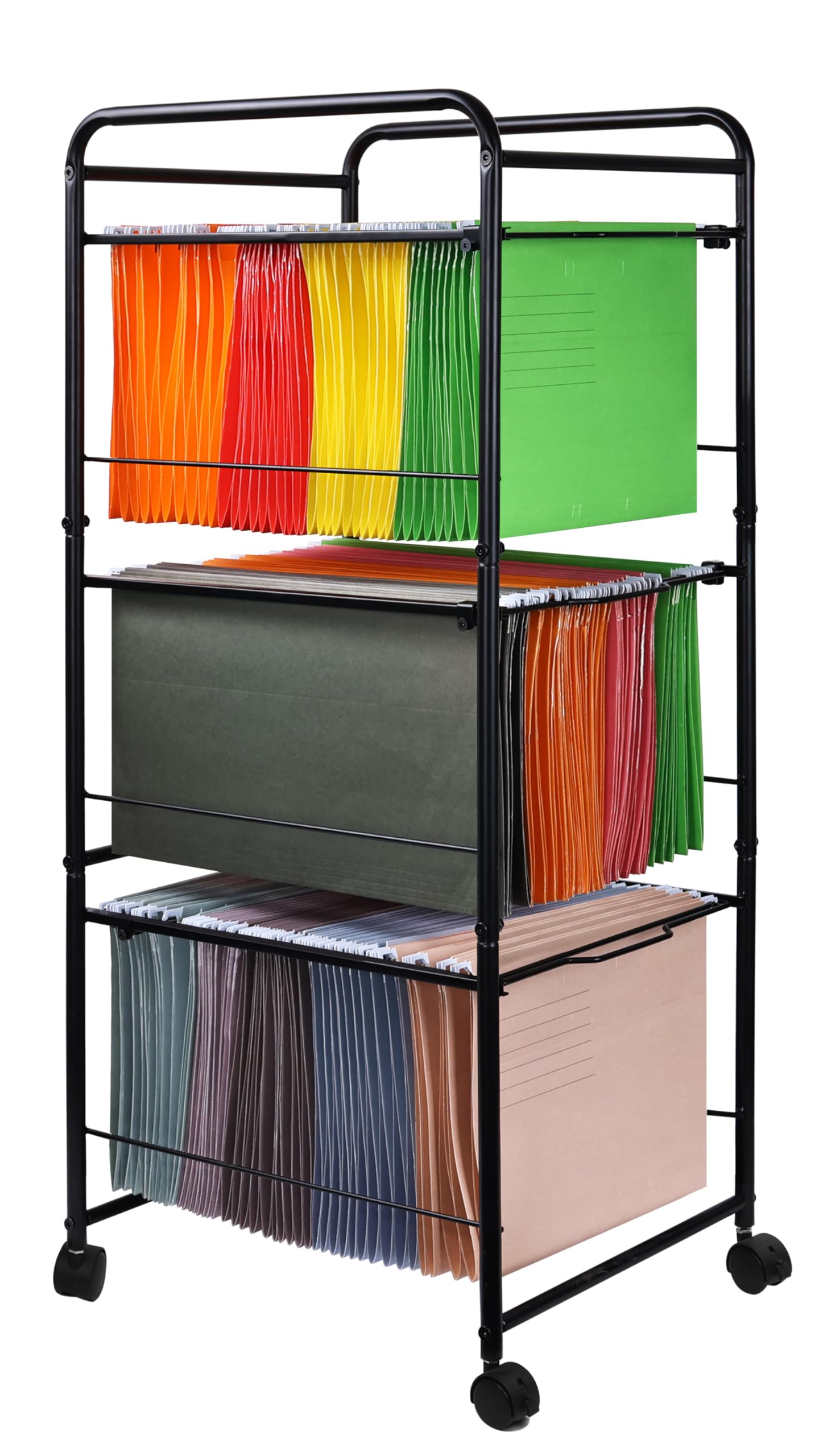 Snapklik.com : EasyPAG 3 Tier Office Pull-Out Hanging File Folder Rack ...