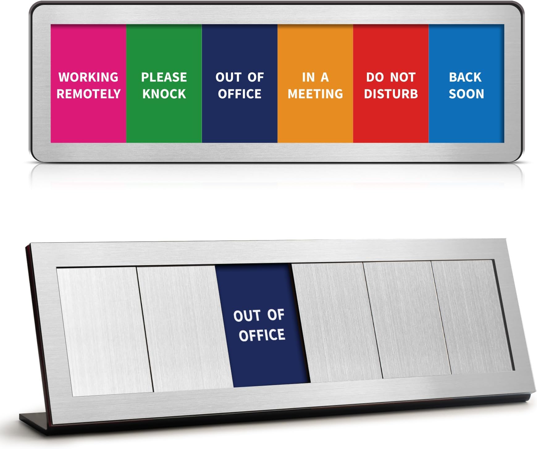 Amazon.com: Desk Signs -6 Options Do Not Disturb, In A Meeting, Out Of ...