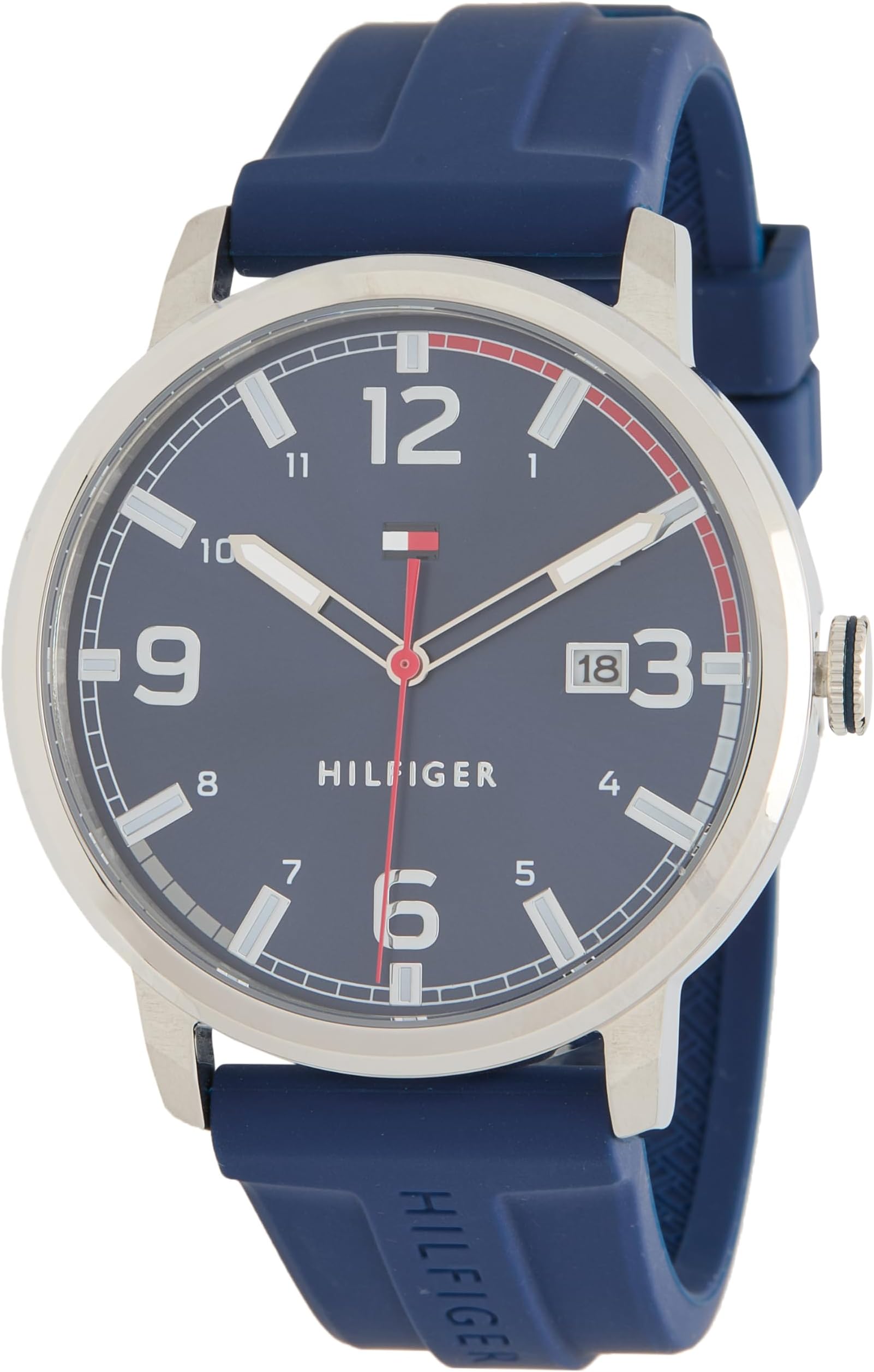 Tommy Hilfiger Men's Black Dial Black Silicone Watch - 1791326: Buy ...
