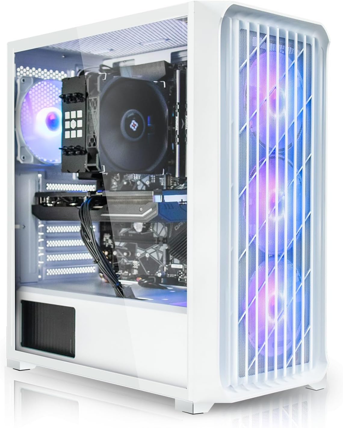 SYSTEMTREFF Basic Gaming PC White AMD Ryzen 7 5700G 8x4.6GHz | AMD ...