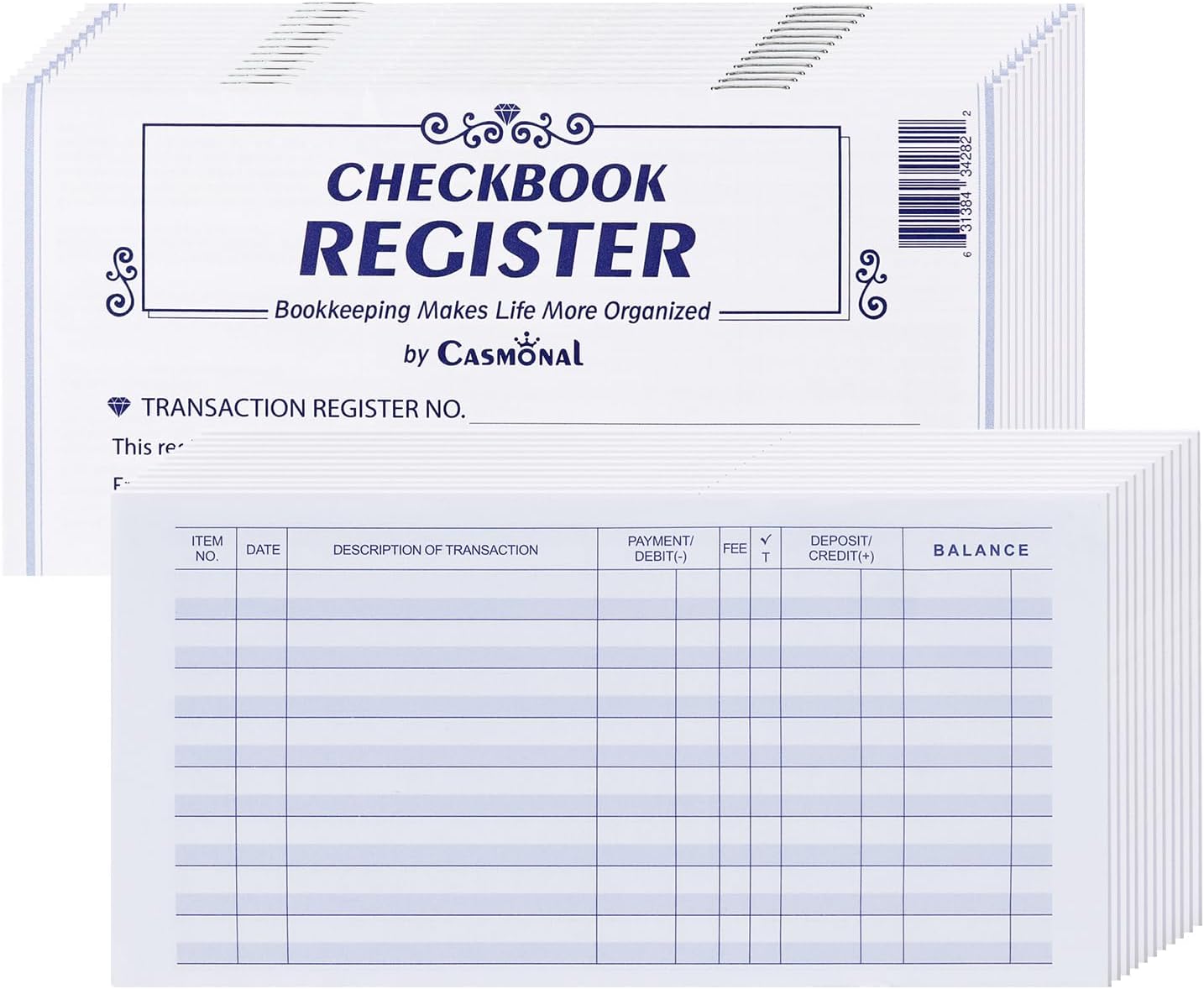 Amazon.com : 32 Pack Check Registers for Personal Checkbooks, Checkbook ...