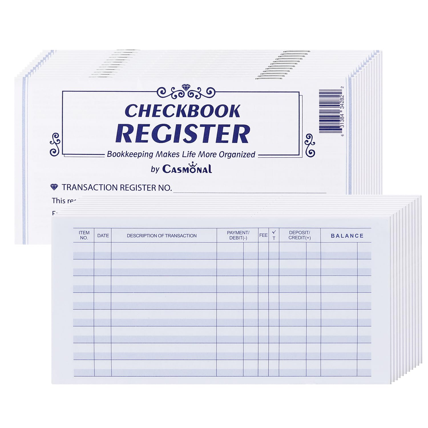 32 Pack Check Registers For Personal Checkbooks Checkbook Register ...